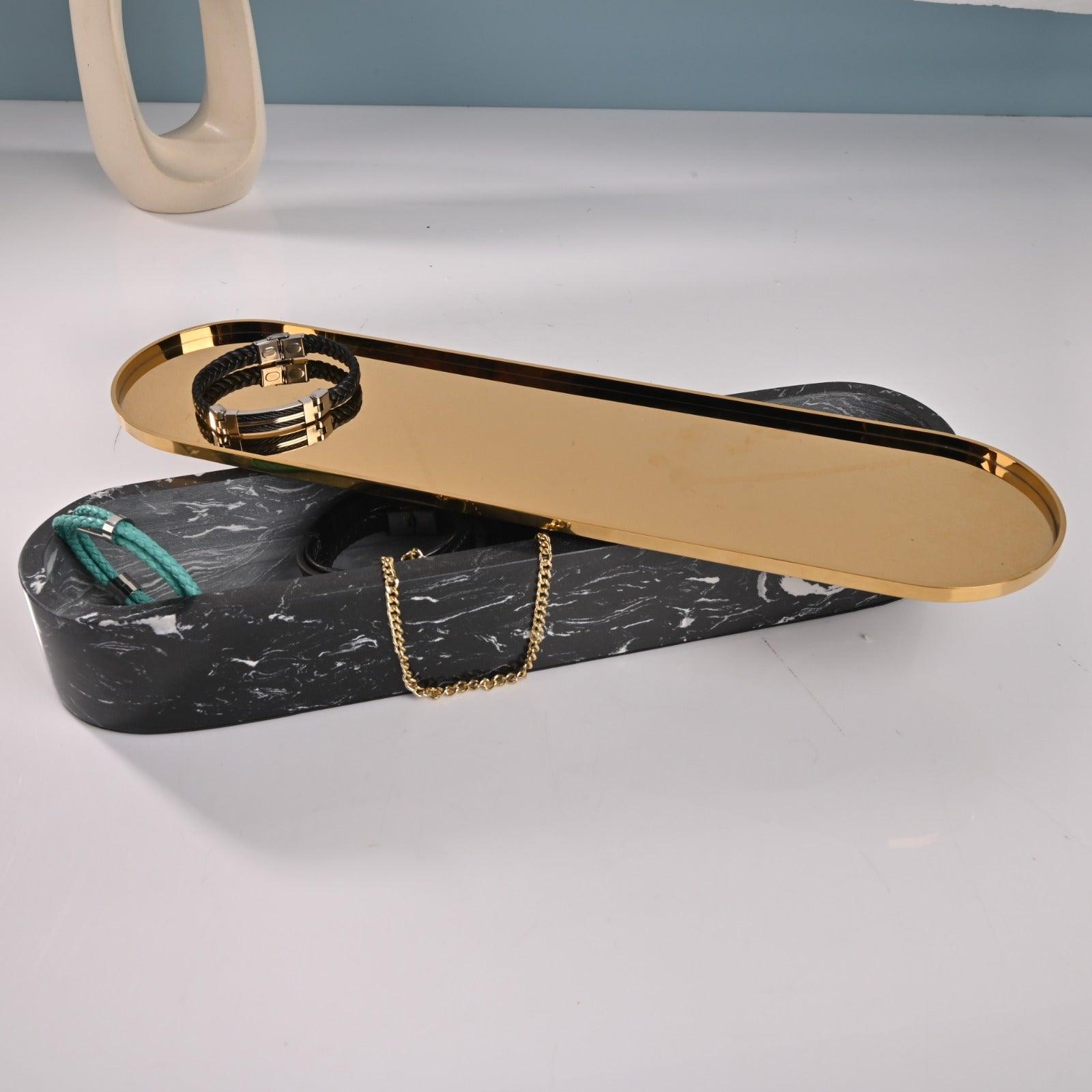 ITALIAN MARBLE STORAGE WITH TRAY – Smokey Cocktail